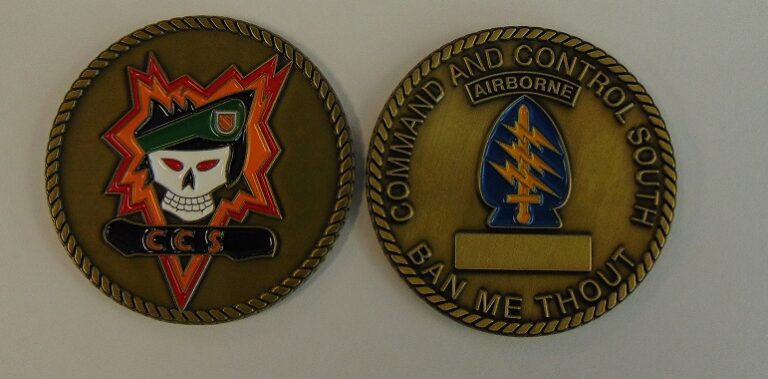 MACVSOG SOG Command and Control South CCS Challenge Coin – MACV-SOG
