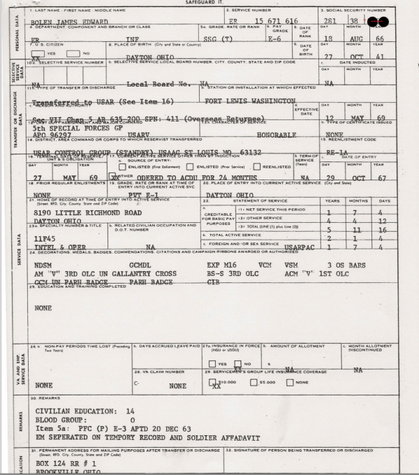 Documents – MACV-SOG