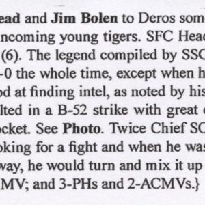 Jim Bolen – MACV-SOG