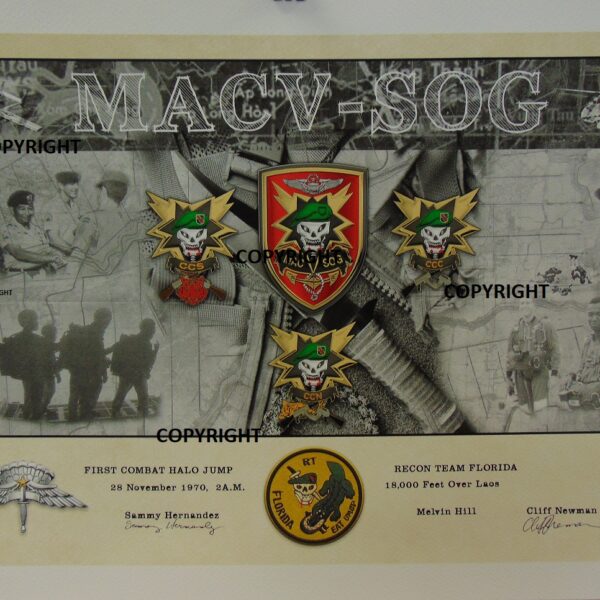 Signed MACV-SOG Recon Team Idaho Print – MACV-SOG