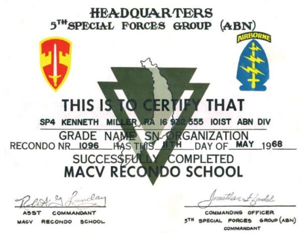 Documents – MACV-SOG
